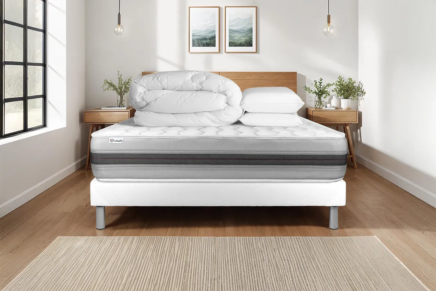 Lit 140x190 Avec Sommier Et Matelas